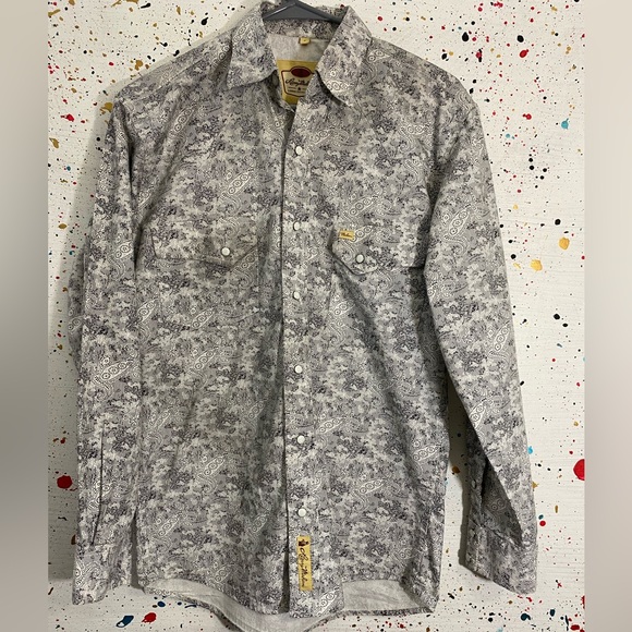 Larry Mahan | Shirts | Larry Mahan Western Floral Snap Up Mens Small ...
